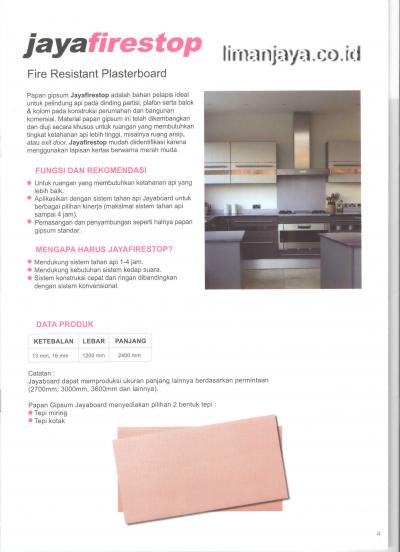 Jayaboard Firestop 13mm & 16mm